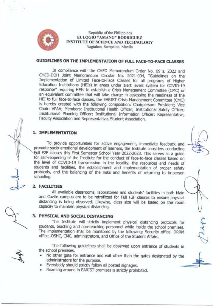 EARIST OFFICIAL – Eulogio "Amang" Rodriguez Institute of Science and ...