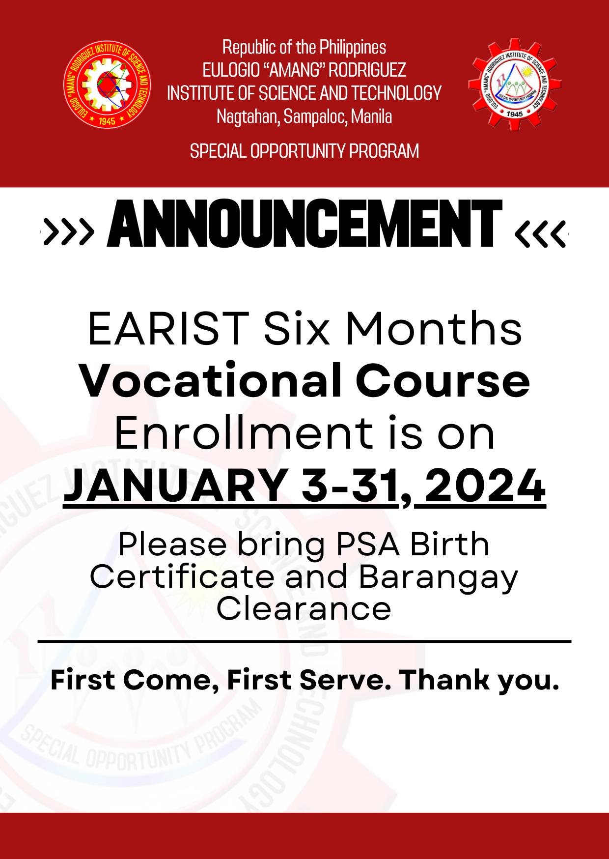 Home - EARIST OFFICIAL